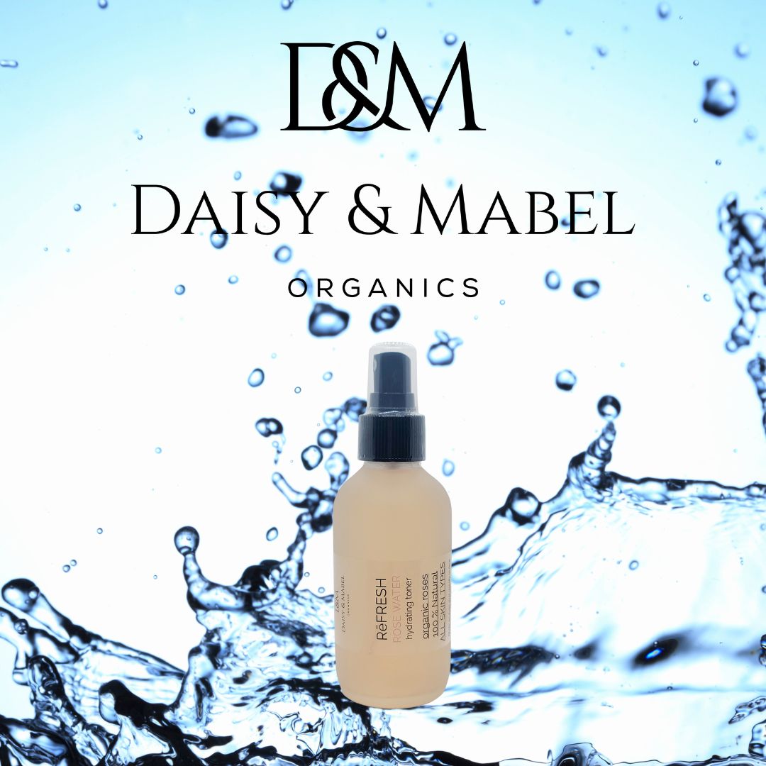 Daisy & Mabel Organics|Rose water toner for face fine mist spray ...